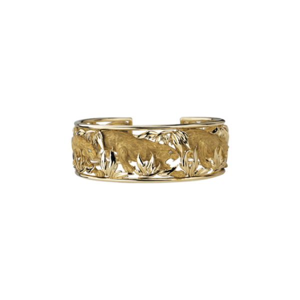 Magerit Puma Yellow Gold Bracelet with Diamonds - Michalis Diamond Gallery